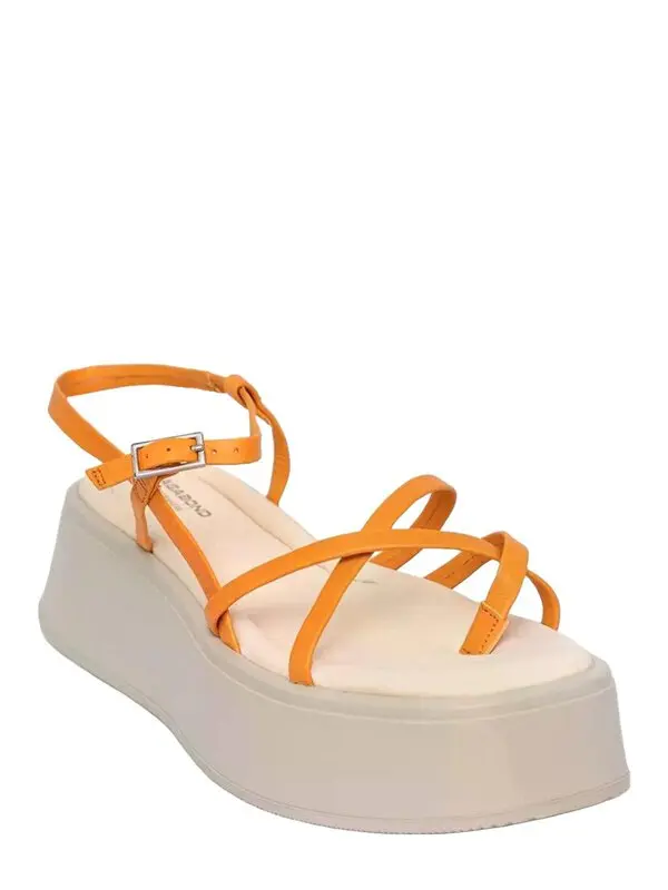 VAGABOND SHOEMAKERS Criss-cross Strappy Platform Sandals - Orange
