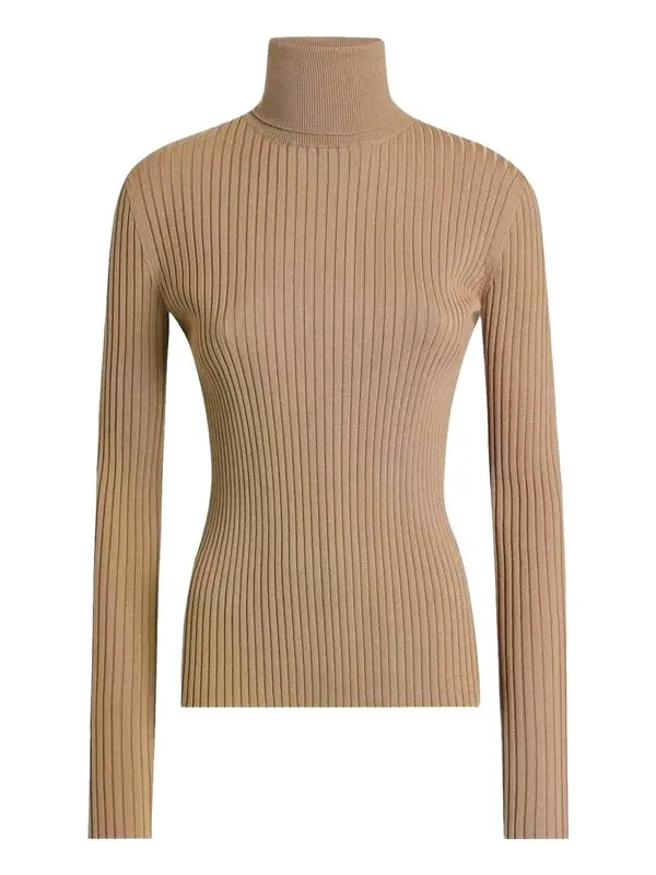Dolce & Gabbana Ribbed Turtleneck Sweater - Neutrals