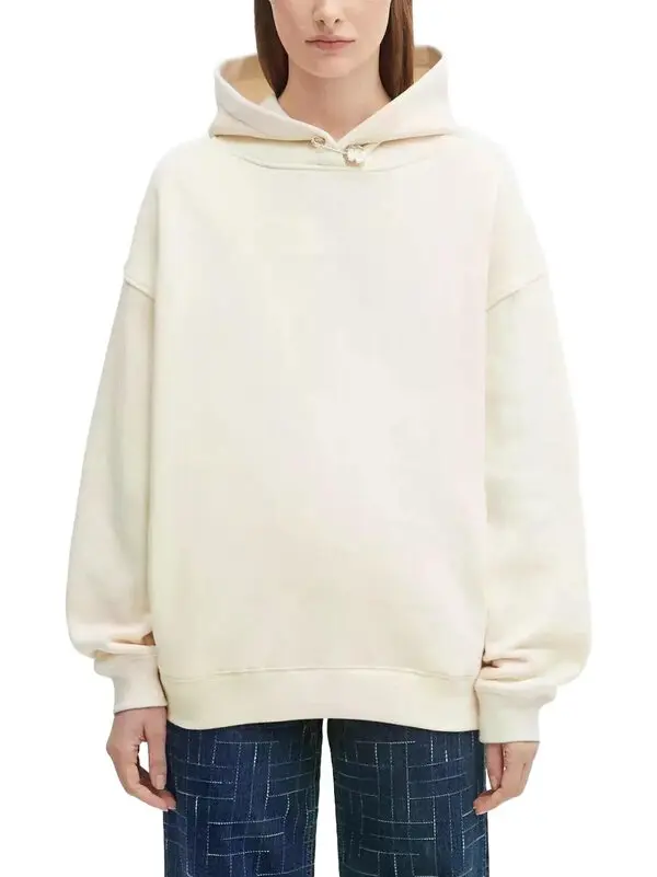 Kenzo Safety-pin Embellished Long-sleeve Hoodie - White