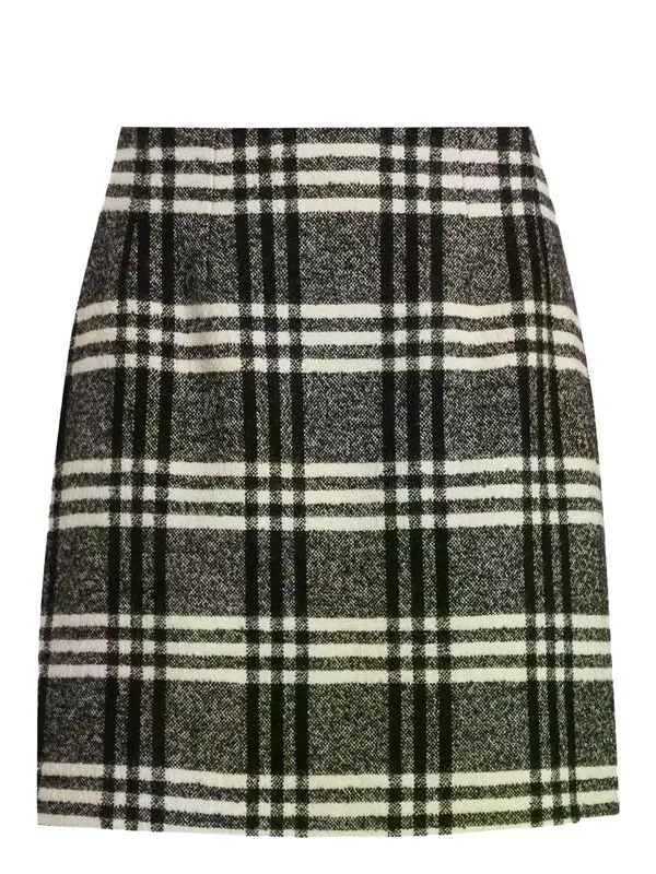 Dolce & Gabbana Checked Mini Skirt - Black