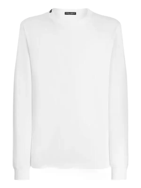 Dolce & Gabbana Long-sleeve Cotton T-shirt - White