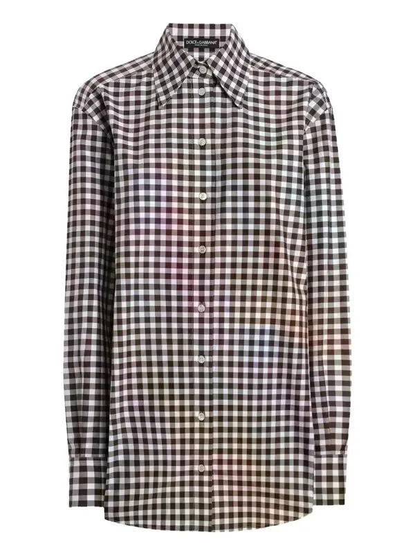 Dolce & Gabbana Gingham-check Shirt - White