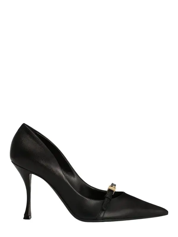 Dolce & Gabbana 90mm Leather Pointed-toe Pumps - Black