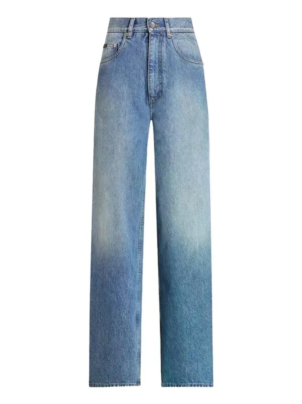 Dolce & Gabbana Logo-plaque Jeans - Blue