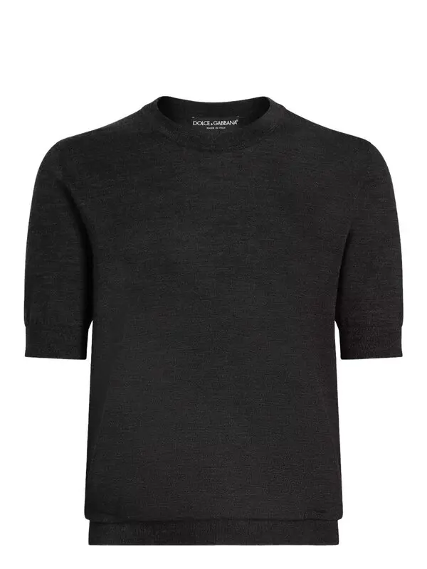 Dolce & Gabbana Short-sleeve Crew-neck T-shirt - Black
