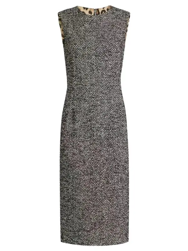 Dolce & Gabbana Sleeveless Midi Dress - Black