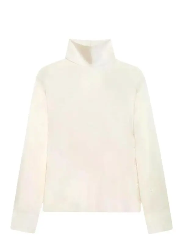 COURREGES High-neck Asymmetrical Top - Neutrals