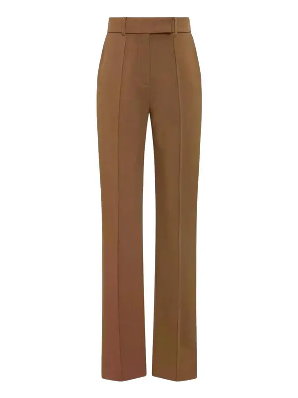 Rachel Gilbert Pressed-crease Trousers - Brown
