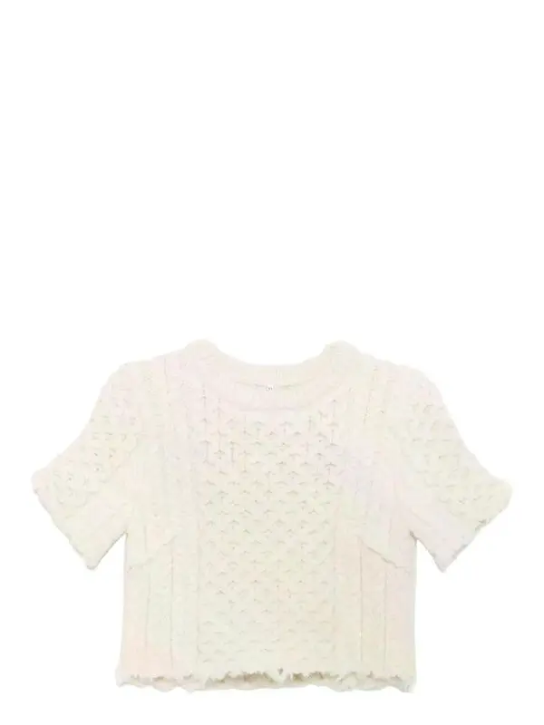R13 Wool Knitted Top - Neutrals