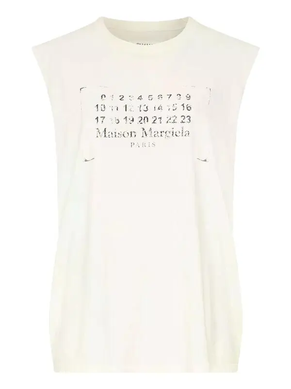 MAISON MARGIELA Cotton Tank Top - White