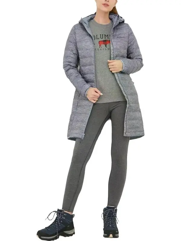 Columbia Hooded Puffer Jacket - Grey