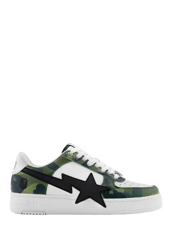 BAPE Sta Low Os #1 Camoin Sneakers - Green/white