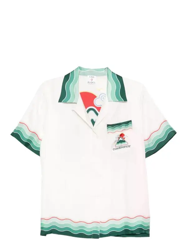 Casablanca Montagne Ondulee Shirt - White