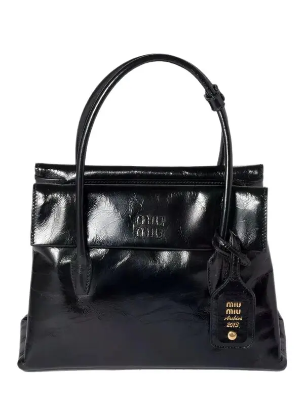 Miu Miu Calf Leather Handbag - Black