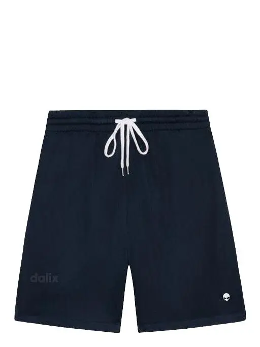 DALIX Lil Alien Midweight Court Shorts - Navy Blue