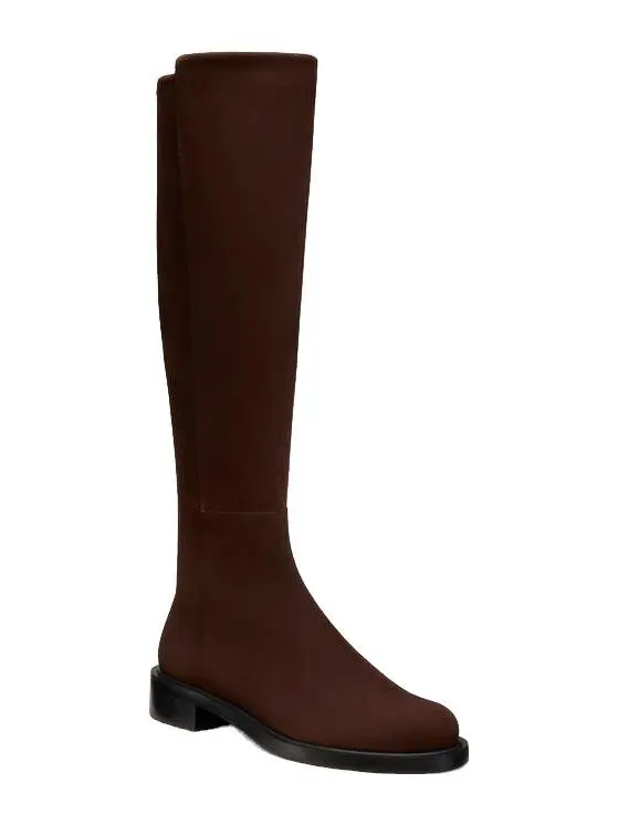 STUART WEITZMAN 5050 Gisele Knee High Boot - Walnut/walnut/black