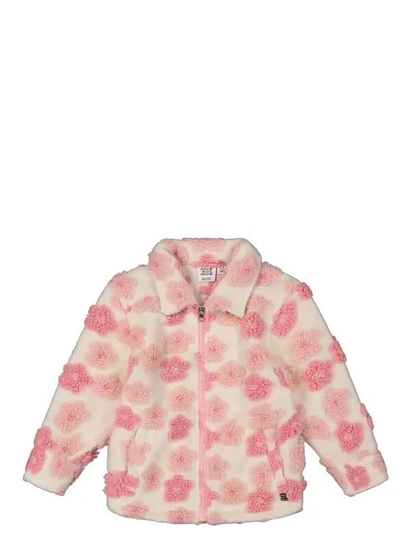 DEUX PAR DEUX Floral Print Overshirt - Off-white And Pink