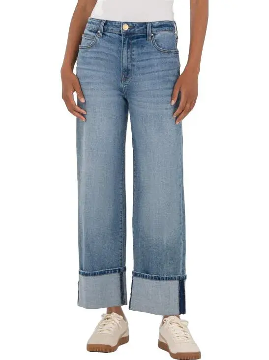 Kut From The Kloth Sienna Cuffed High-waist Jeans - Love