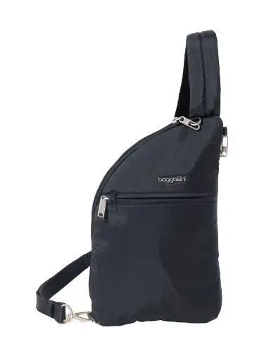 BAGGALLINI Securtex Anti-theft Half Moon Sling - French Navy