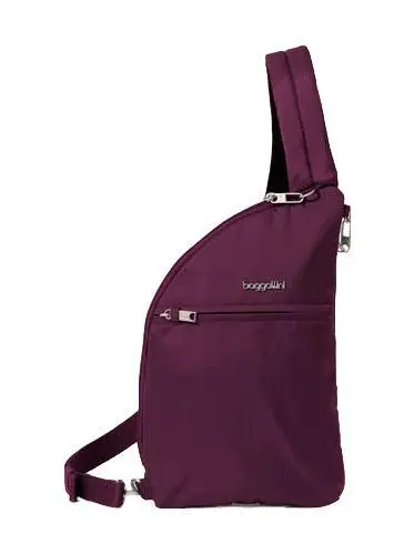 BAGGALLINI Securtex Anti-theft Half Moon Sling - Mulberry