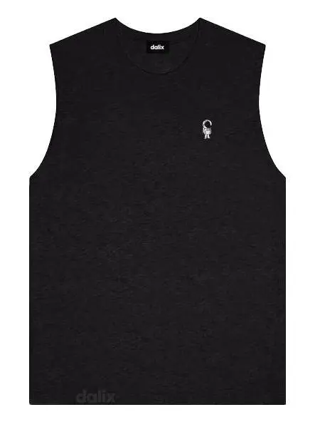 DALIX Astronaut Muscle Tank - Dark Heather