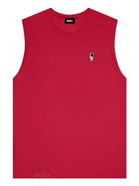 DALIX Astronaut Muscle Tank - Red
