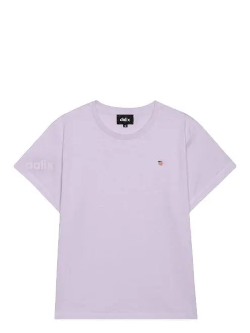 DALIX Lil Peach Lightweight High-waisted Tee - Lavender