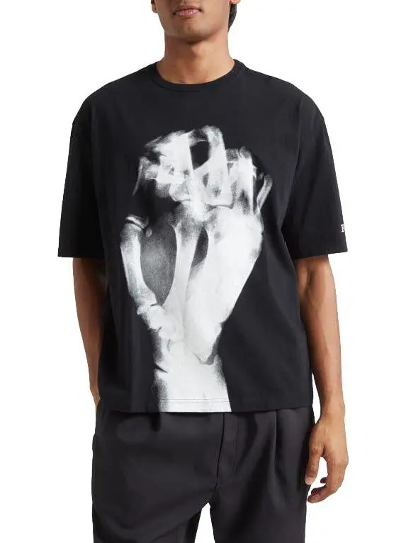 UNDERCOVERISM Oversize Faust Graphic T-shirt - Black