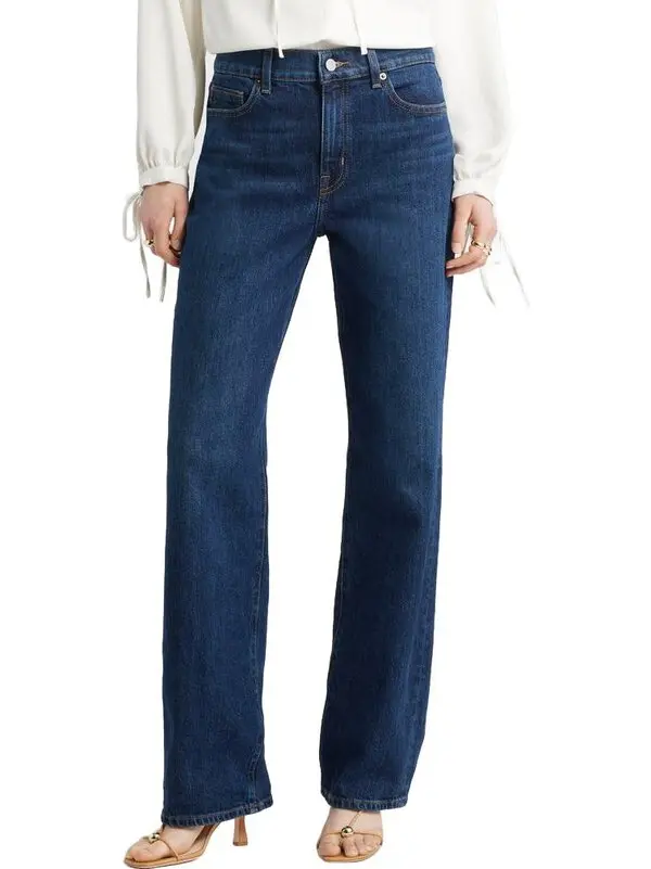 Nordstrom High-waist Straight-leg Jeans - Elliot Wash
