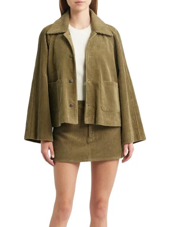 FRAME The Corduroy Swing Jacket - Artichoke