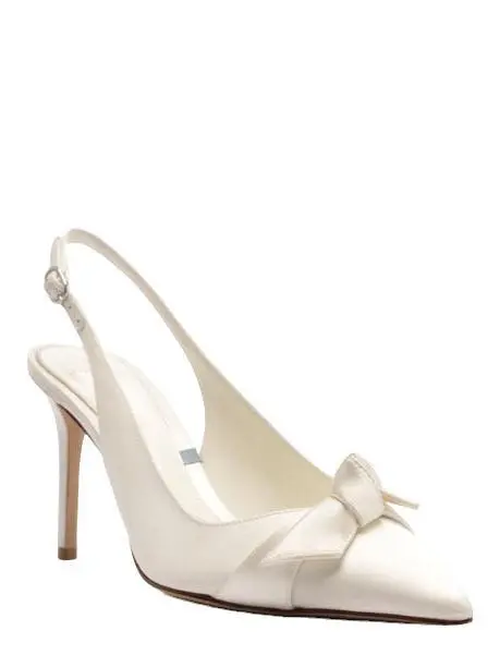 ALEXANDRE BIRMAN Clarita Classic Pointed Toe Slingback Pump - Bianco