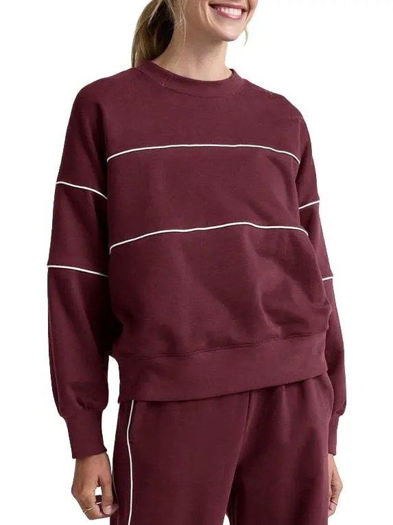 Beyond Yoga Piper Oversize Luxefleece Sweatshirt - Dark Cherry