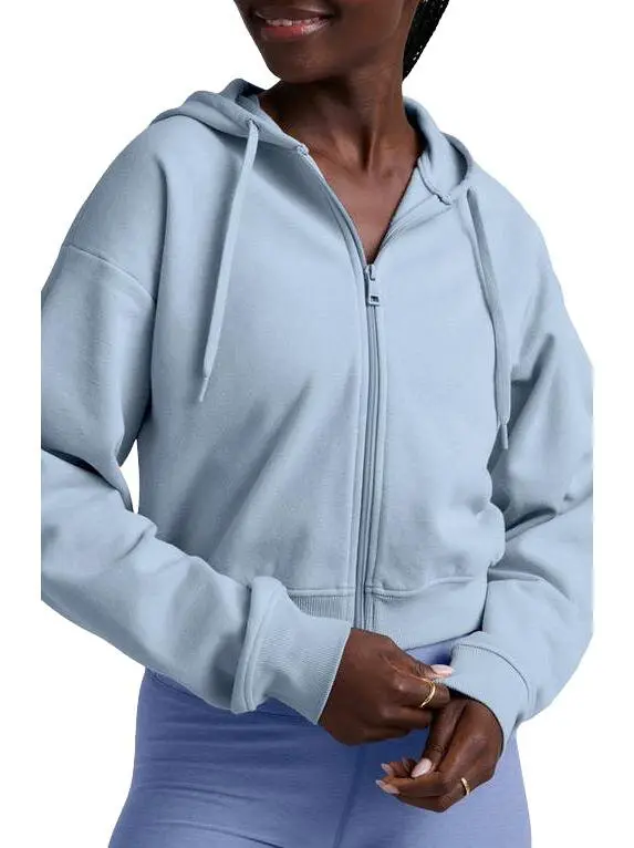 Beyond Yoga Luxefleece Zip-up Hoodie - Blue Zen