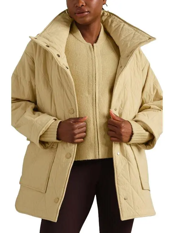 RHONE Monterey Water Repellent Quilted Jacket - Golden Flax