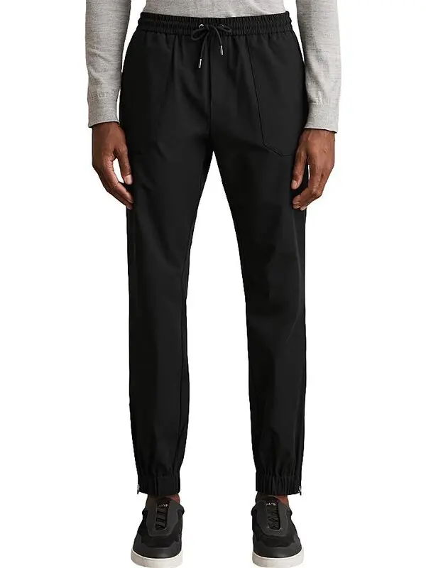REISS Technical Trousers - Black