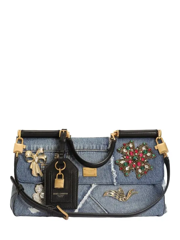 Dolce & Gabbana My Sicily Denim Handbag - Multicolor