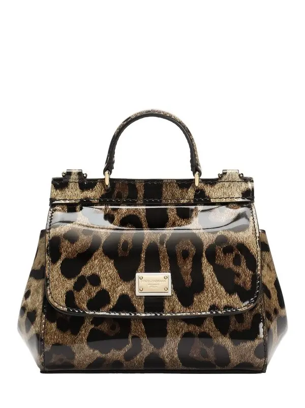 Dolce & Gabbana Printed Polished Calfskin Mini Sicily Bag - Print