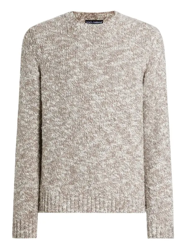 Dolce & Gabbana Fine-gauge Wool Crew Neck Pullover - Multicolor