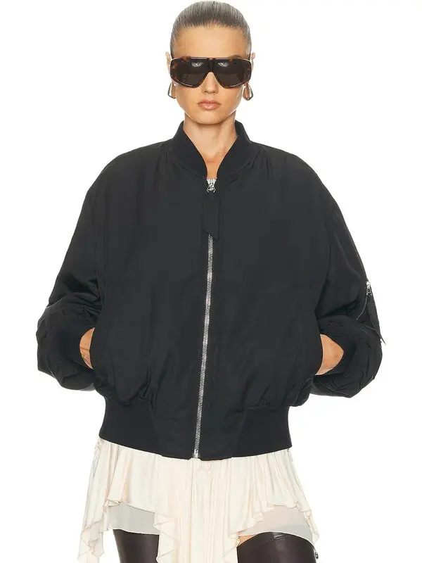 Attico Bomber Jacket - Black