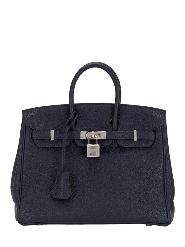 Hermès Togo Birkin 25 Handbag - Bleu Encre