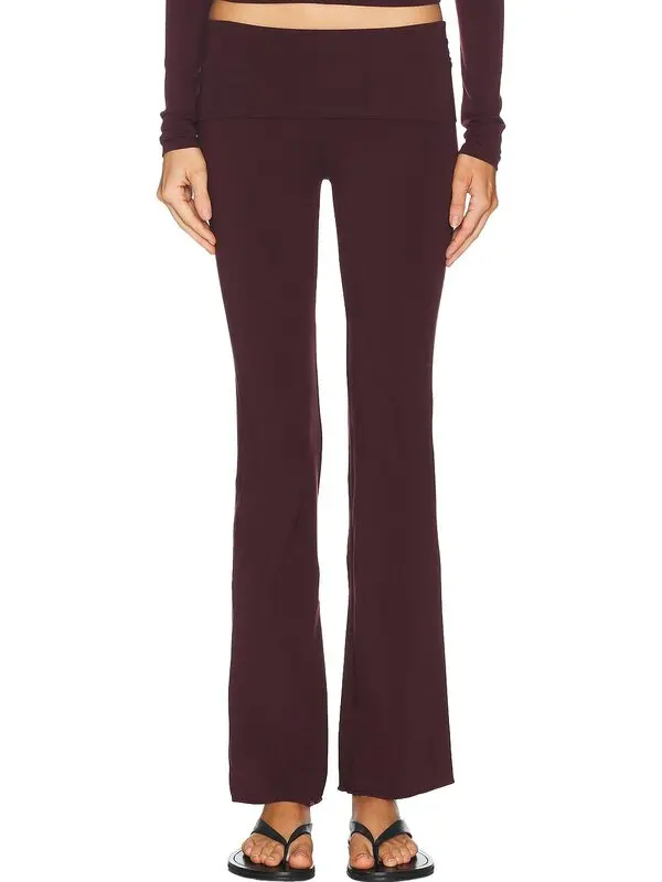 SKIMS Cotton Jersey Foldover Pant - Currant
