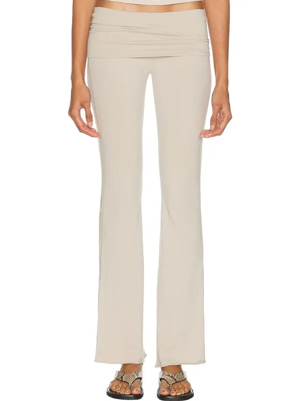 SKIMS Cotton Jersey Foldover Pant - Stone