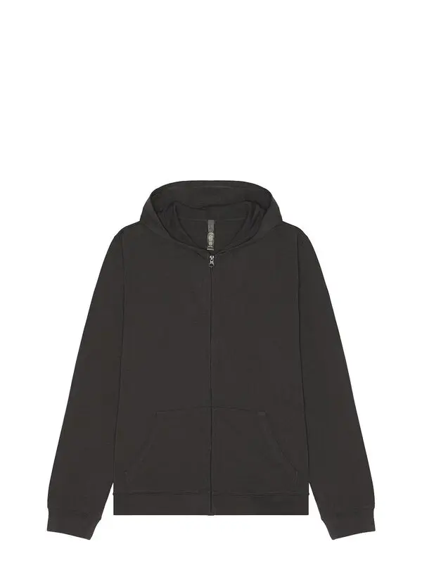 SKIMS Jersey Zip Up Hoodie - Ash