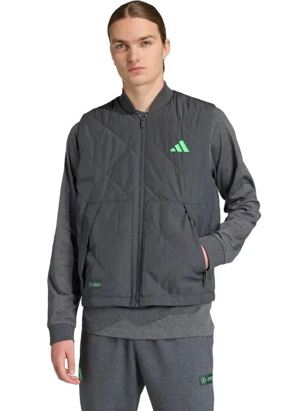 Adidas Mercedes Amg Petronas Formula One Team Premium Sweat Vest - Dgh Solid Grey