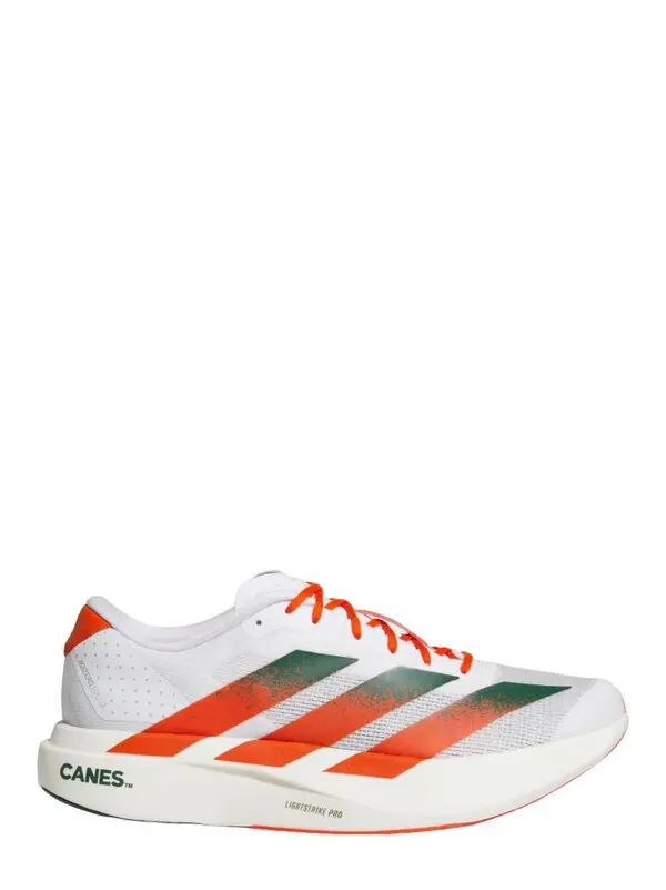 Adidas Miami Hurricanes Adizero Evo Sl - Cloud White / Dark Green / Collegiate Orange