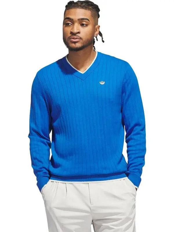 Adidas Originals Cashmere Knit Sweater - Blue Bird