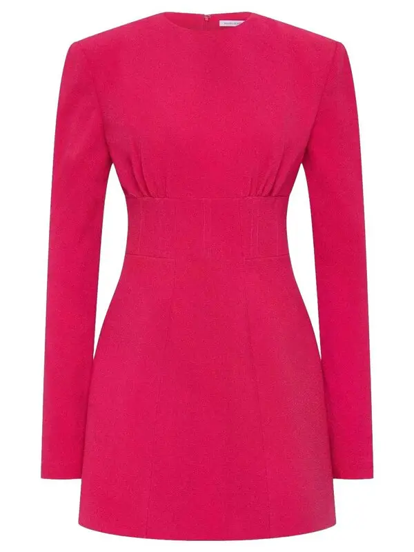 Rachel Gilbert Dover Padded-shoulder Mini Dress - Pink