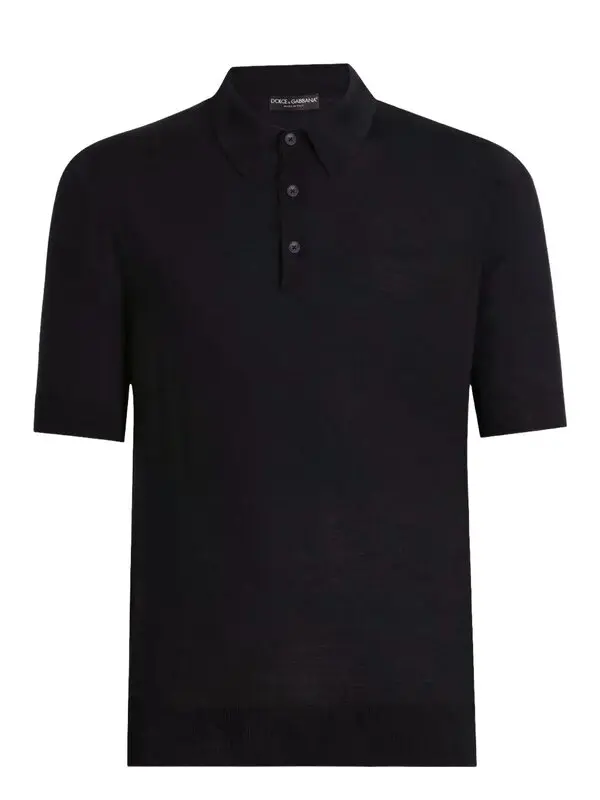 Dolce & Gabbana Short-sleeve Polo Shirt - Blue