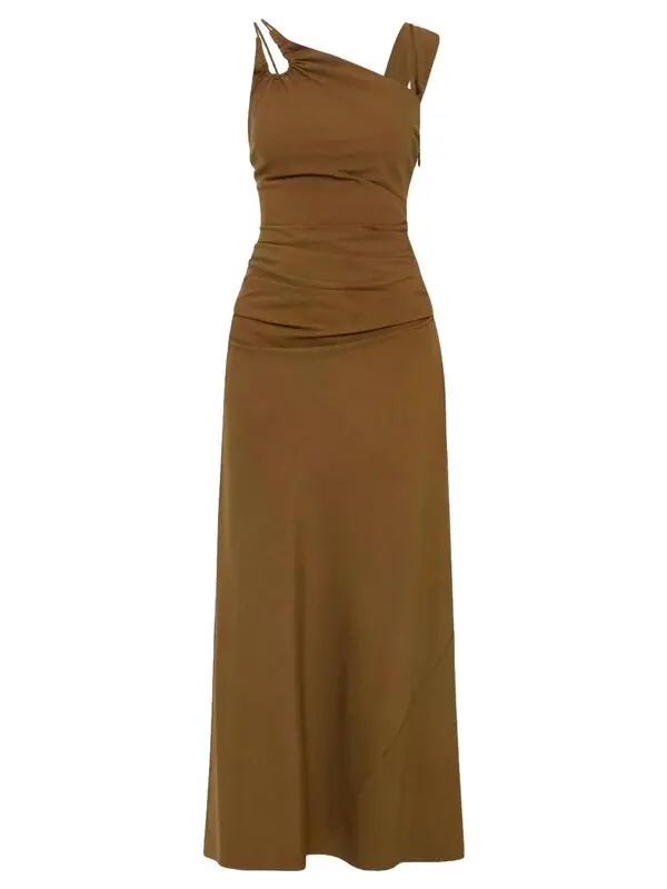 Rachel Gilbert Fitz Cut-out Maxi Dress - Brown