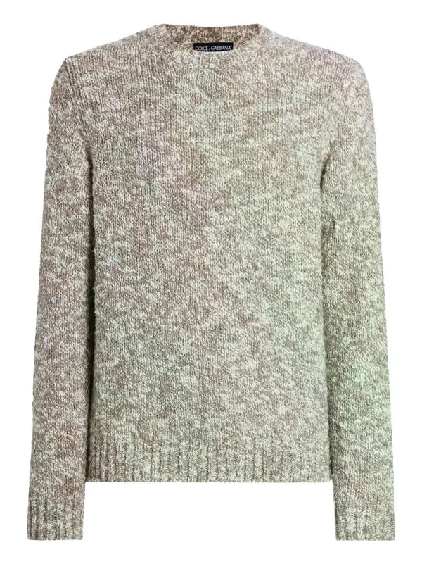 Dolce & Gabbana Speckled Knit Sweater - Neutrals